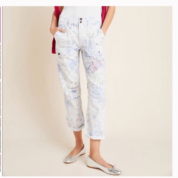 Anthropologie | Pants & Jumpsuits | Nwot The Wanderer Paint Splatter ...